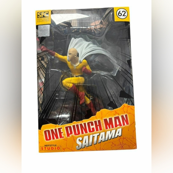 abystyle | Toys | One Punch Man Saitama Action Figure Yellow And Red ...